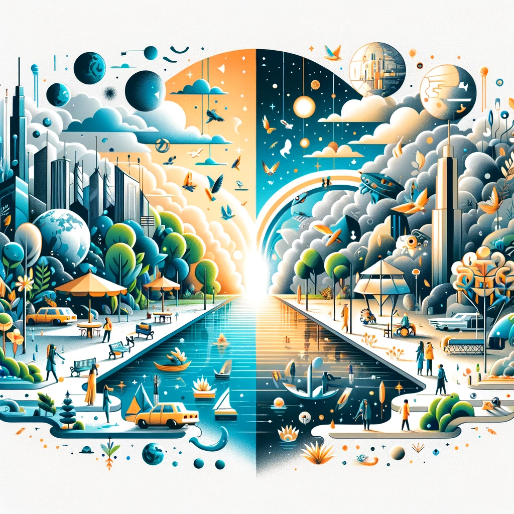 We Live in Two Worlds at the Same Time